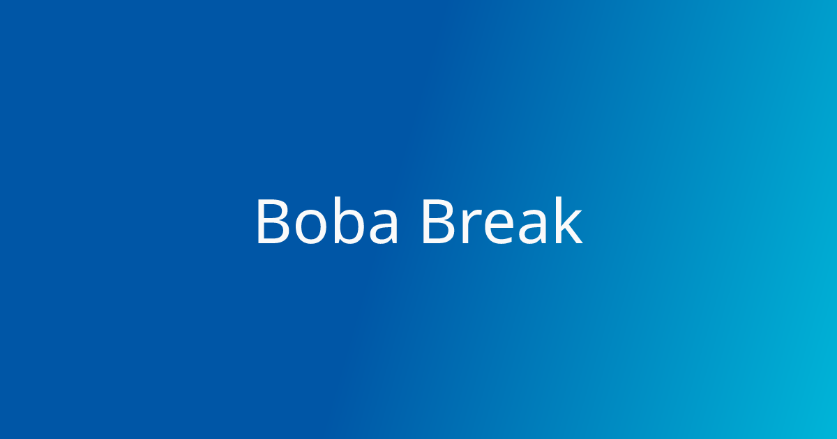 Best Tea, Coffee in Sandy, UT | Boba Break | Menu